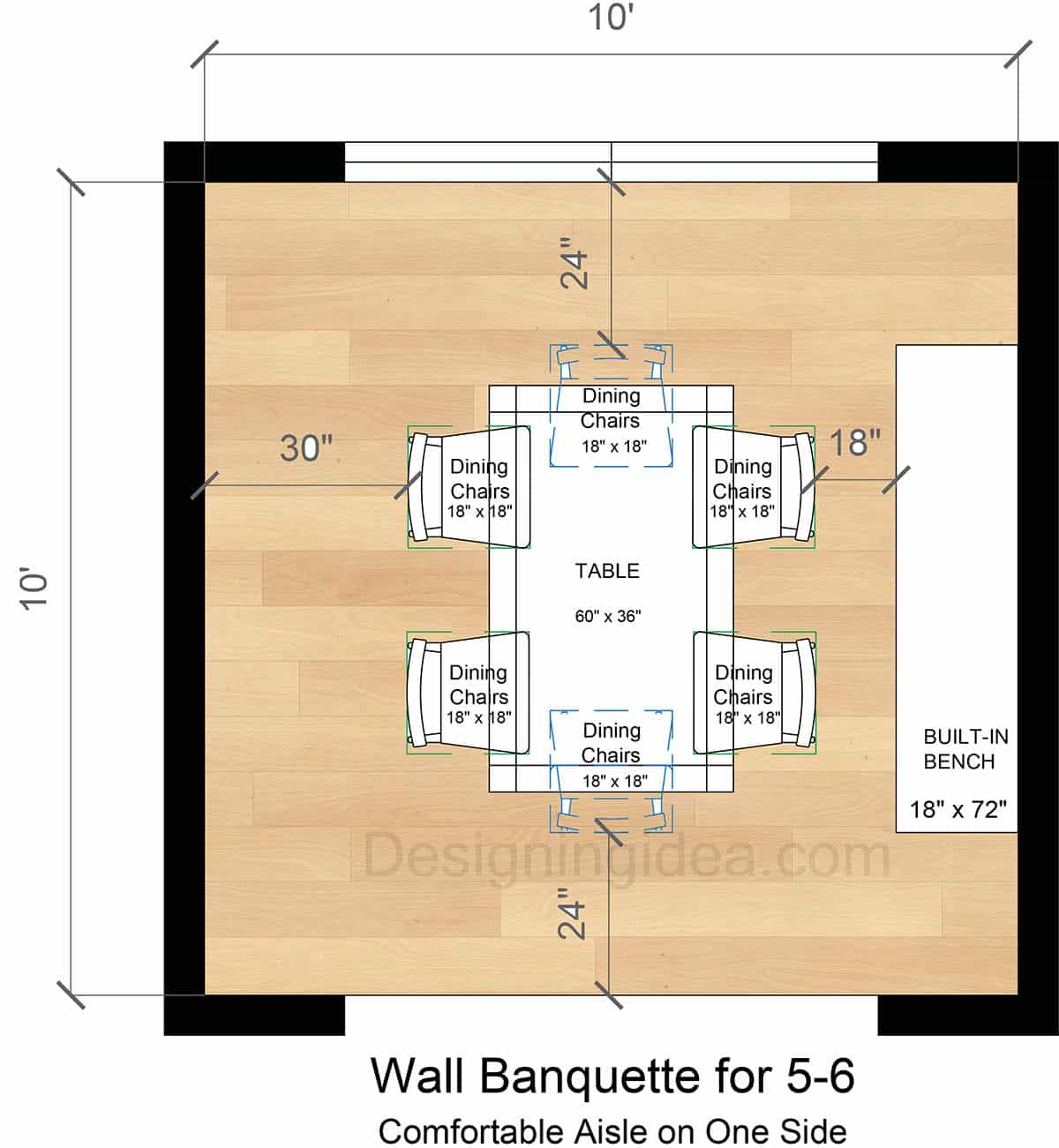 10x10 Dining Room Layouts With Table Placement Tips