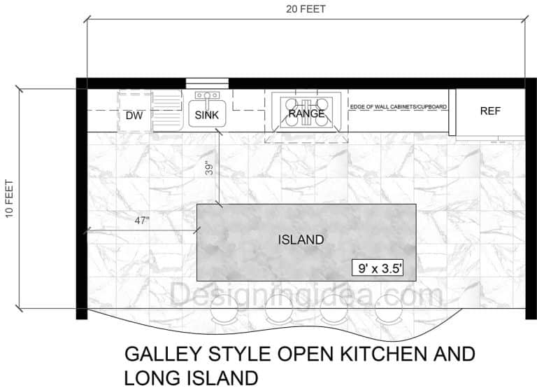 Open Concept Kitchen Layout With Island Designs For A Stylish Flow