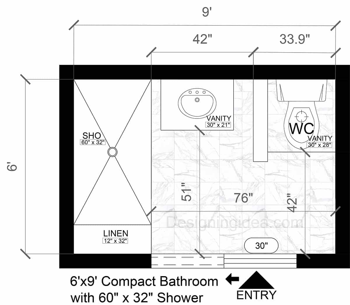 Basement Bathroom Layouts with Showers: Floor Plan & Remodel Ideas
