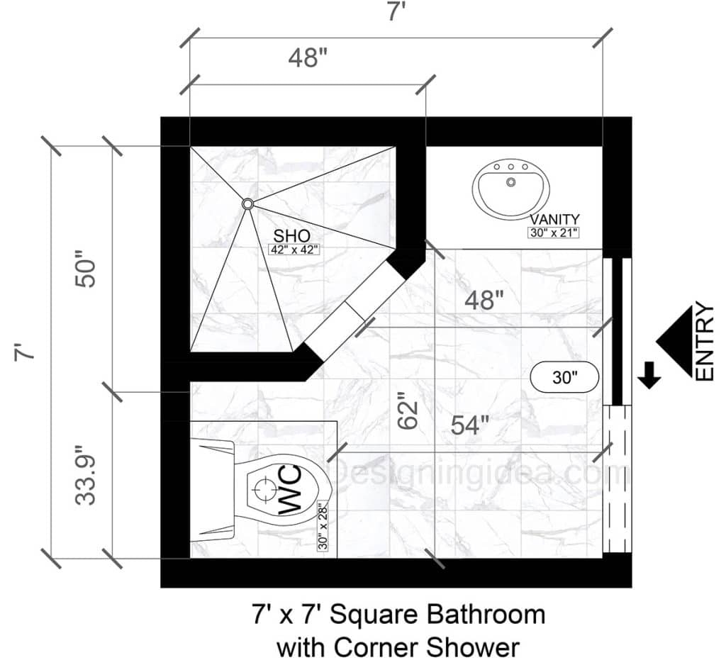 Basement Bathroom Layouts with Showers: Floor Plan & Remodel Ideas