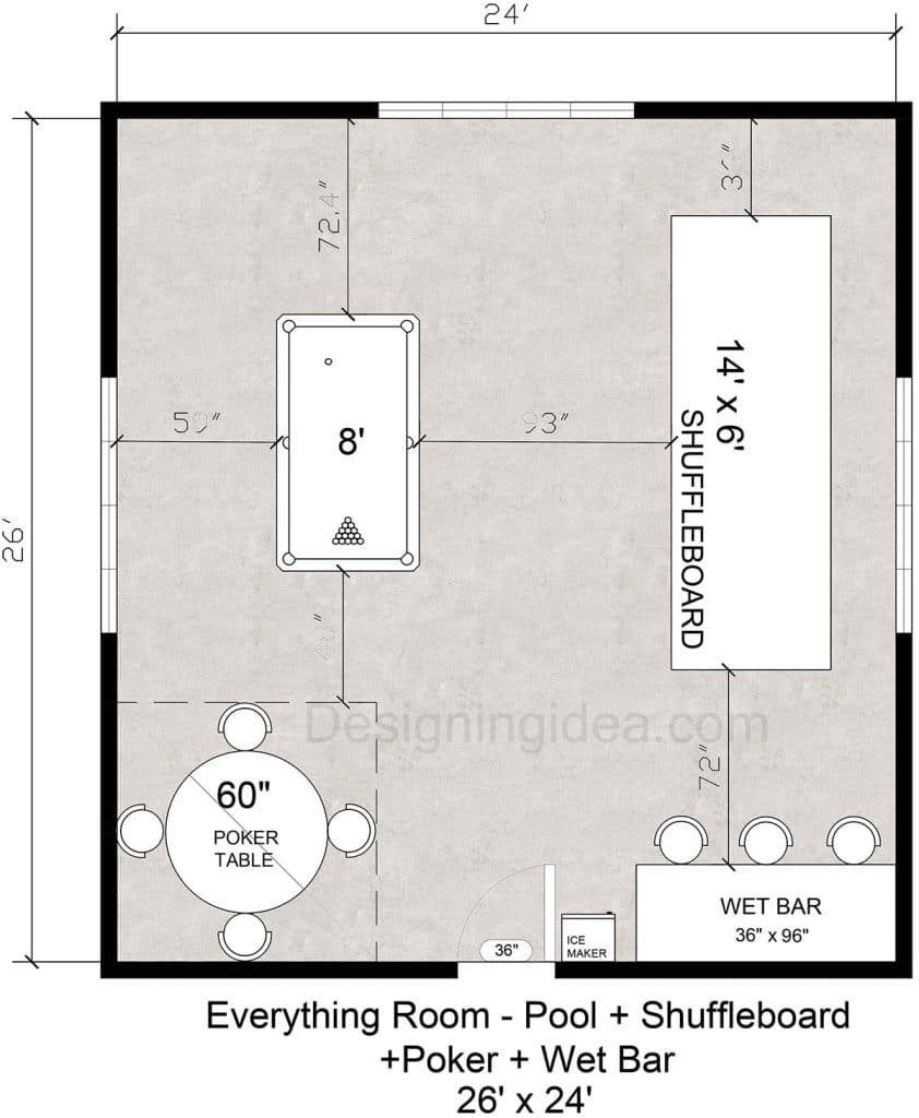 Best Game Room Floor Plans for Adults Who Love To Entertain