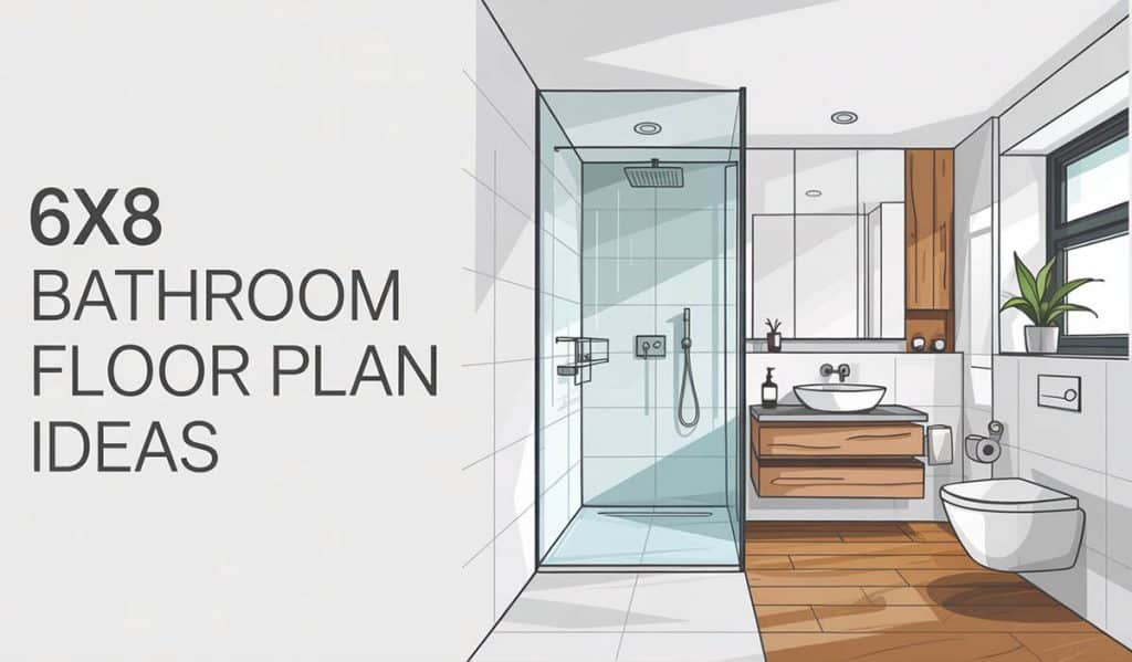 6x8 Bathroom Floor Plan Ideas That Make 48 Sq Ft Feel Like a Spa