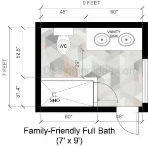7 Rectangular Bathroom Floor Plans: Which Layout Fits Your Style?