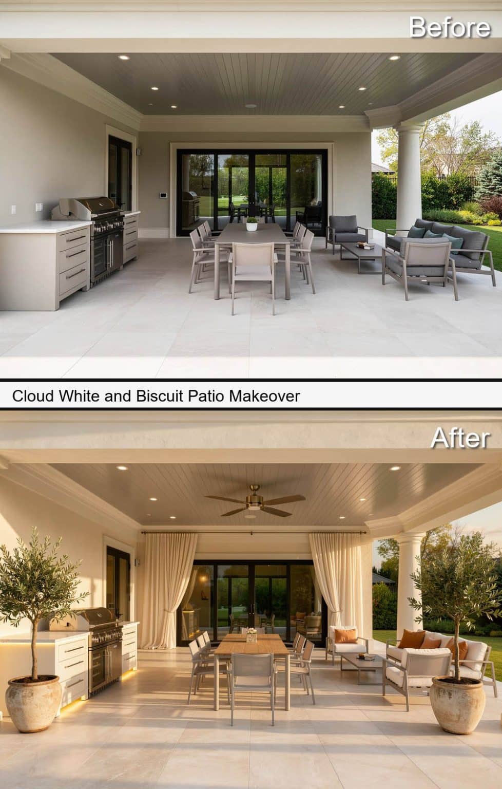 Covered Patio With Outdoor Kitchen Before And After: 30 Ai Transformations